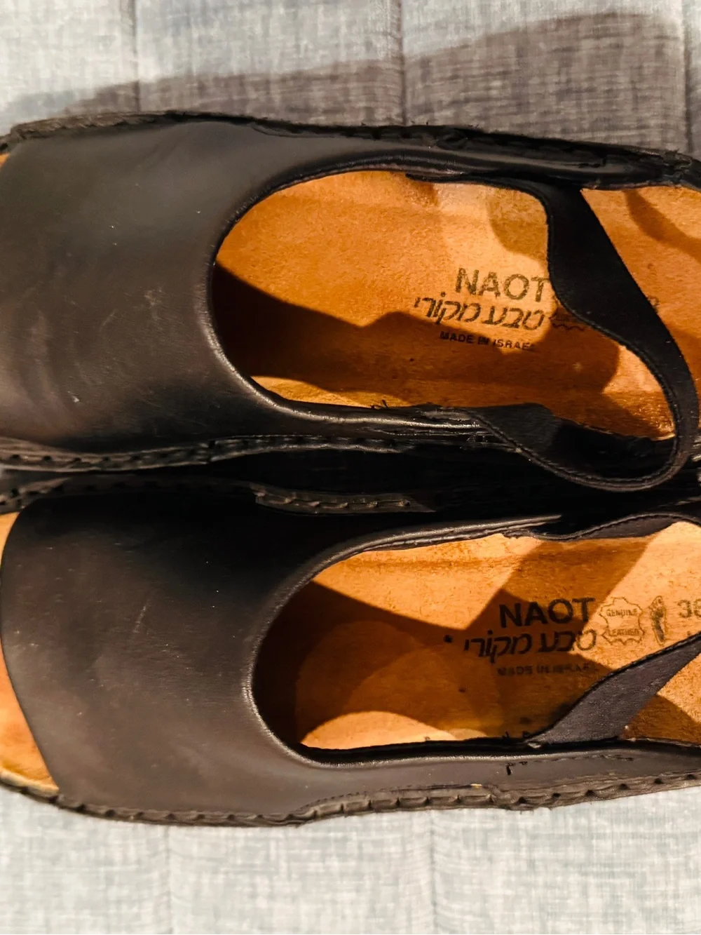 Naot | Shoes | Naot Black Leather Slingback Comfort Sandals | Poshmark